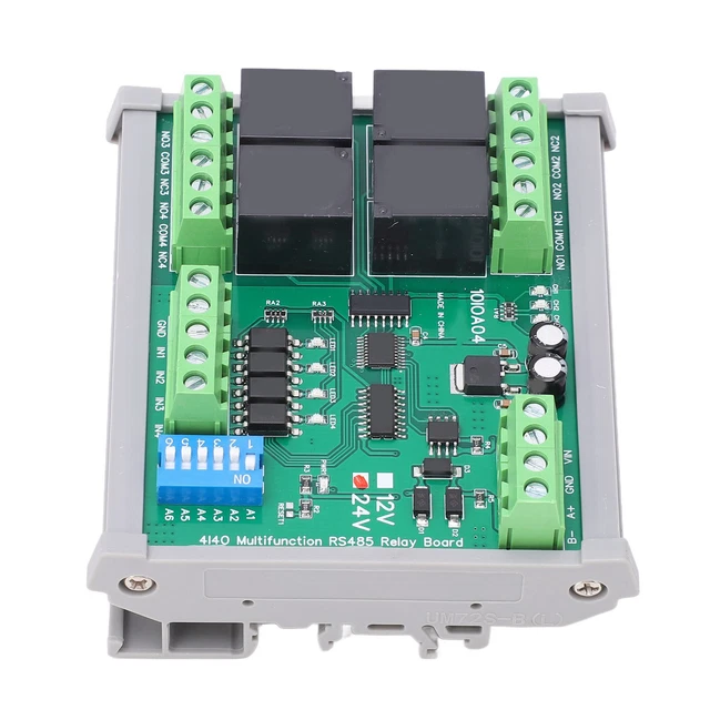 4 CHANNEL RS485 Relay Module DC 24V RTU PCB Board With Housing 9600BPS No Check £20.17 - PicClick UK