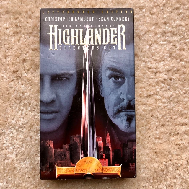 HIGHLANDER VHS (10TH Anniversary Director Cut, Sean Connery trading ...