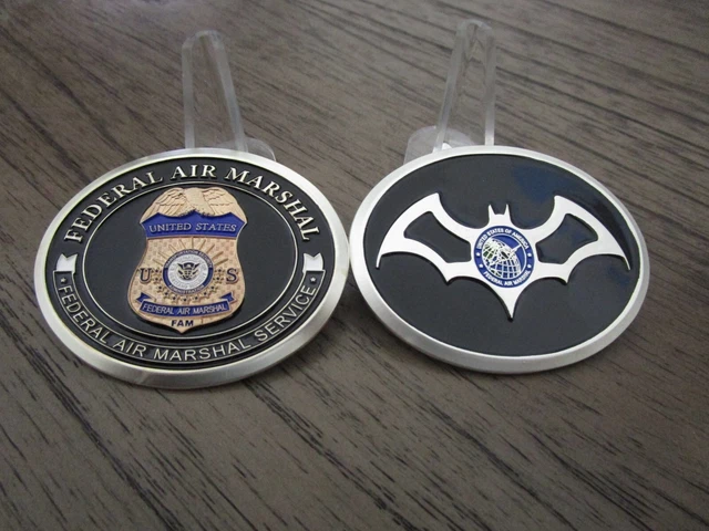 FEDERAL AIR MARSHAL Service FAM FAMS Batman Challenge Coin £27.06 ...