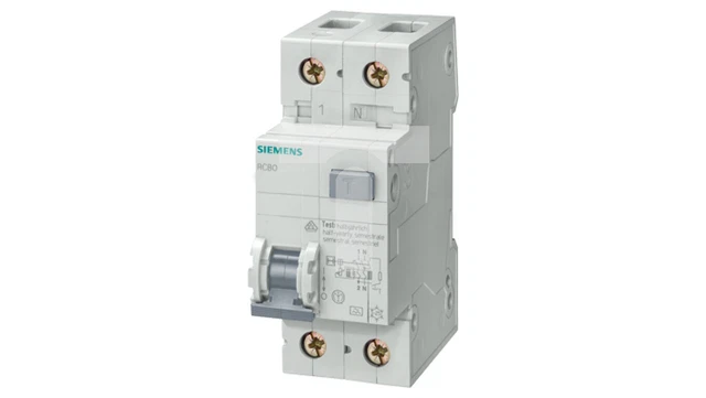 RESIDUAL OVERCURRENT CIRCUIT breaker 2P 16A B 0.03A type A 6kA 5SU1356-6K /T2UK £109.46 ...