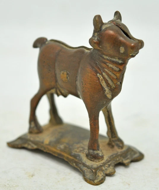ORIGINAL ANCIEN CUIVRE Ancien Sainte Vache Nandi Idol Figurine Fin Gravé £23.18 - PicClick UK