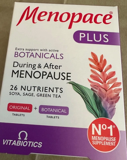 VITABIOTICS MENOPACE PLUS Botanicals - 56 Vegetarian Tablets £29.99 ...