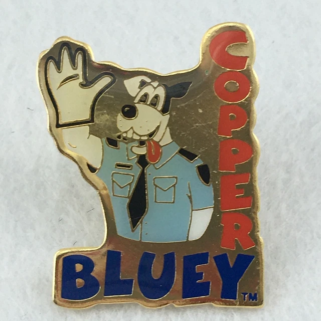 VINTAGE COPPER BLUEY Police Dog Australia Souvenir Lapel Hat Pin Badge ...