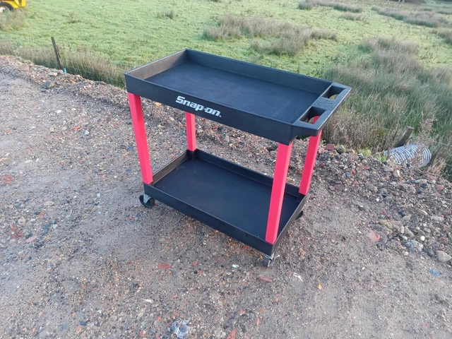 SNAP ON TOOL box Workshop Roll Cart Utility Cart Trolley UK Postage ...