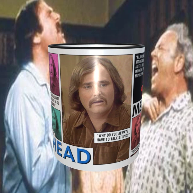 ROB REINER MEATHEAD Alll In The Family 11oz Ceramic Coffee Mug NEW! £21 ...