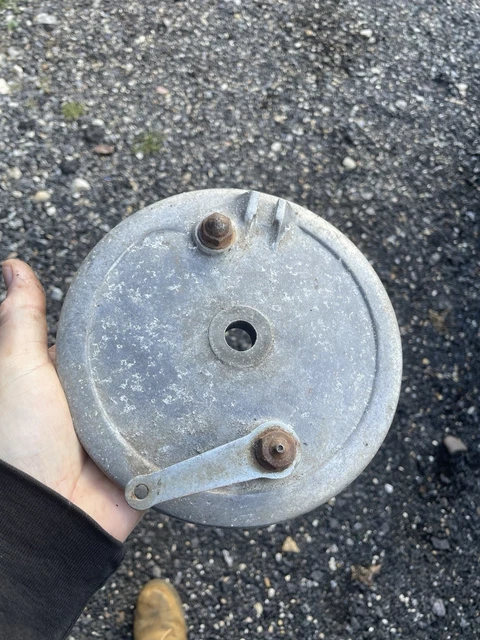 BSA C15 B40 Front Brake Plate Brakeplate Complete With Shoes And Lever ...