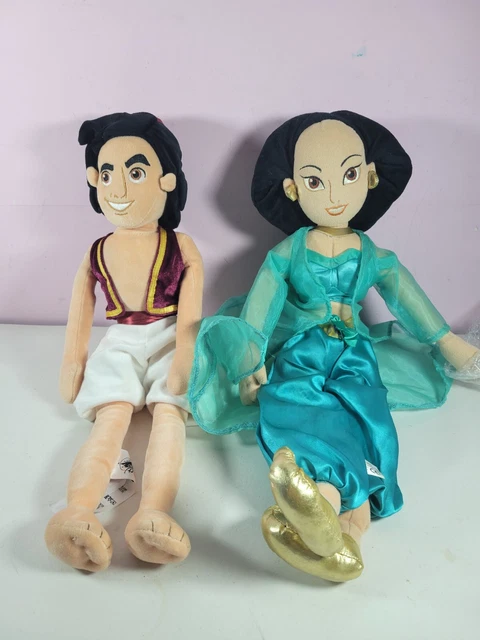 Disney Store Aladdin And Jasmine Soft Toy Dolls Disney Store £15 00 Picclick Uk