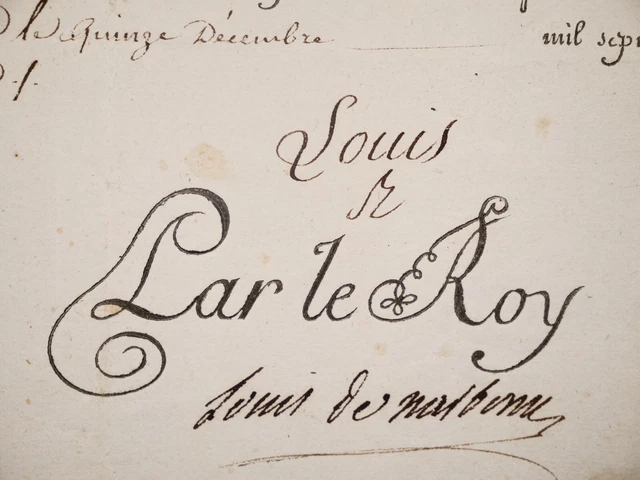 SIGNATURES DE LOUIS XVI et Louis de Narbonne - [Autographes ...