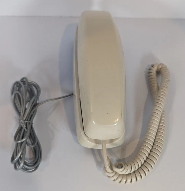 VINTAGE TAN BELL South 473 Trim Line Desk / Wall Mount Push Button ...