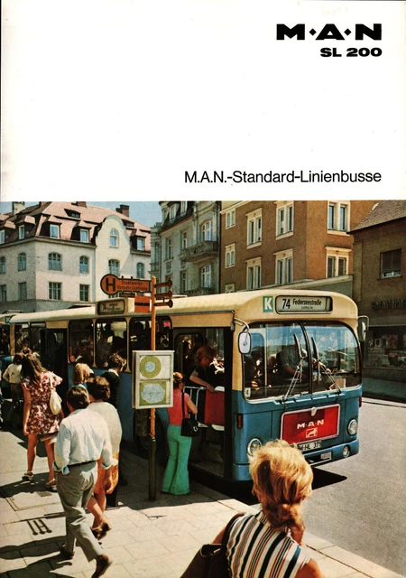 PROSPEKT MAN BUS SL 200 Standard-Linienbusse EUR 13,95 - PicClick DE