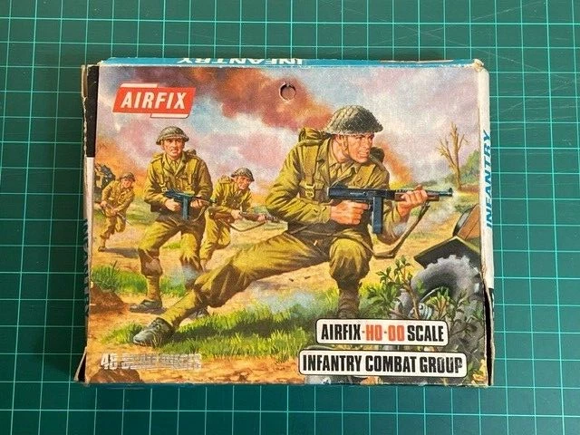 AIRFIX HO/OO 1/72 Scale Vintage WWII Infantry Combat Group Complete ...