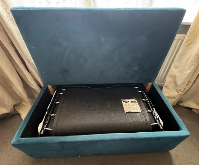 SINGLE BED IN A Box Ottoman Fold Out Guest Bed Made.com similar to Loaf ...