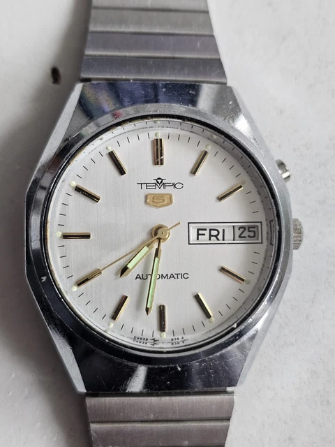 MONTRE TEMPIC AUTOMATIC Date Day Passe Date Rapide Par Bouton Poussoir ...