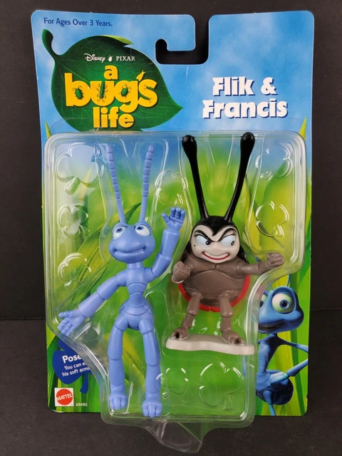 Disney Pixar A Bug S Life Flik Francis Poseable Action Figure Vintage