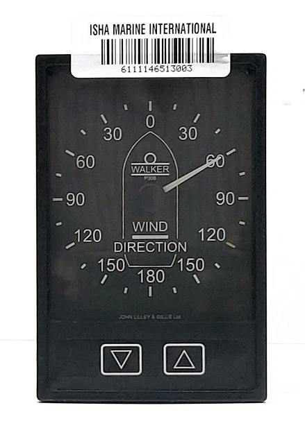 WALKER ANEMOMETER P308 Black Wind Direction & Speed Meter £119.43 ...