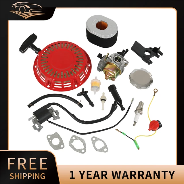 CARBURETOR PLUG IGNITION Coil Recoil Gaskets Kit For Honda GX200 GX140 ...