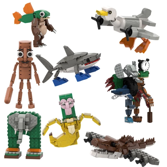 TUNG TUNG SAHUR Italian Brainrot Wooden Stick Building Block Toy Set ...