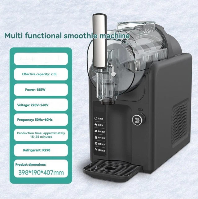 2L SLUSHIE MACHINE Milkshake Maker Frozen Drink Slushy Smoothies ...