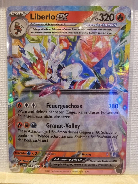 POKÉMON TCG KARTE Liberlo Ex Stellarkrone 028/142 Karte Near Mint Deutsch EUR 4,90 - PicClick DE