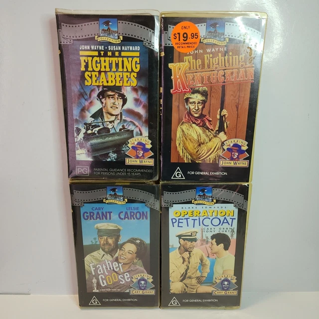 LOT X 4 The Republic Pictures Collection VHS John Wayne Cary Grant ...