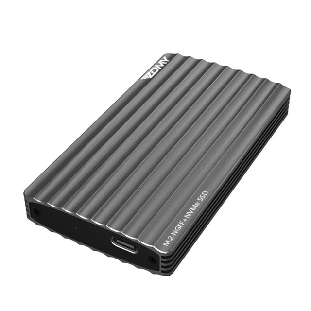 SPEED DOUBLE PROTOCOL M.2 SSD Case USB3.1 Gen2 NVMe 10gbps Enclosure ...