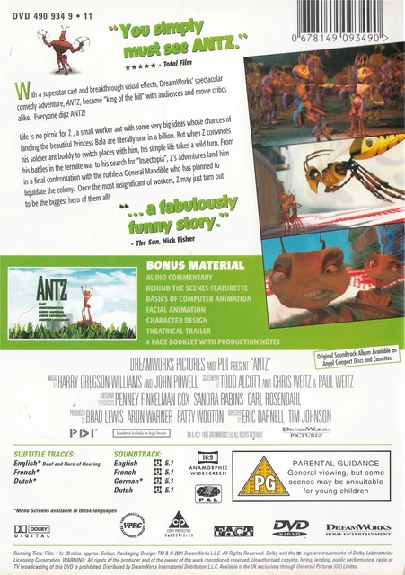 ANTZ EVERY ANT Has His Day (PDI & Dreamworks) - NEW Region 2 DVD £7.99 - PicClick UK