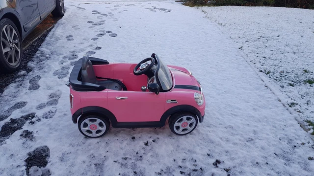 GIRLS PINK MINI Cooper 6V Electric Ride On Car with Remote Control ...