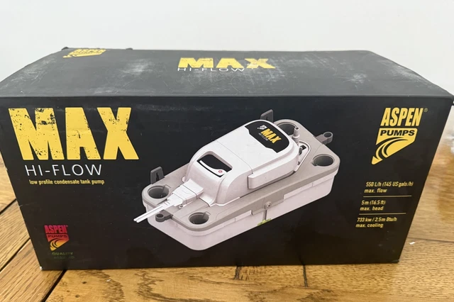 ASPEN MAX HI-FLOW Condensate Tank Pump Fp3349 Brand New. £57.88 ...