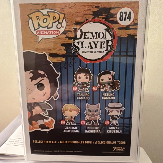 FUNKO POP! DEMON Slayer - Tanjiro Kamado Hinokami Kagura #874 CHASE W ...