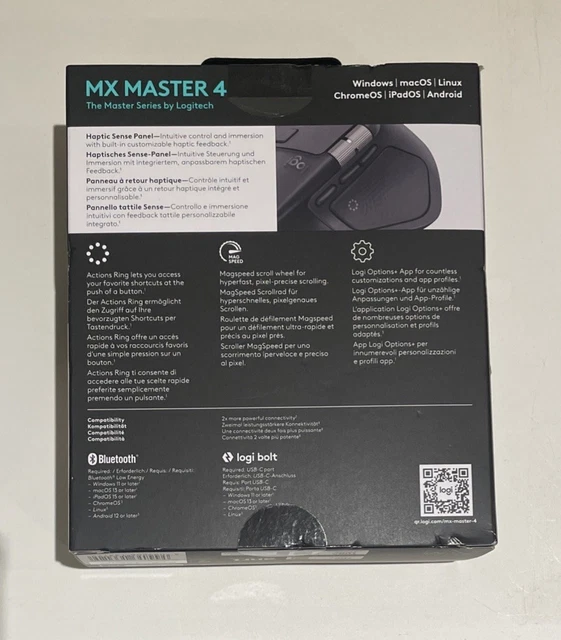 LOGITECH MX MASTER 4 New Release High Performance Wireless Mouse Brand ...