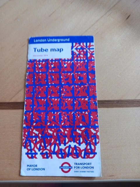 London Underground Tube Map December 2014 Daniel Buren £0 99 Picclick Uk