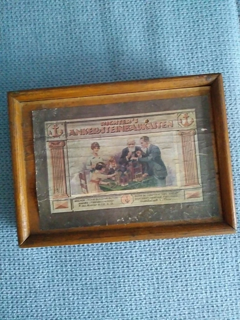 ANTIK RICHTER`S ANKER-STEINBAUKASTEN Nr.2 -EGER, um 1900, ohne ...
