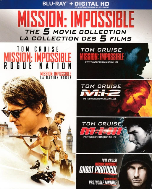 MISSION: IMPOSSIBLE (THE 5-Movie Collection) (Blu-Ray) (Boxset) (Bilin ...