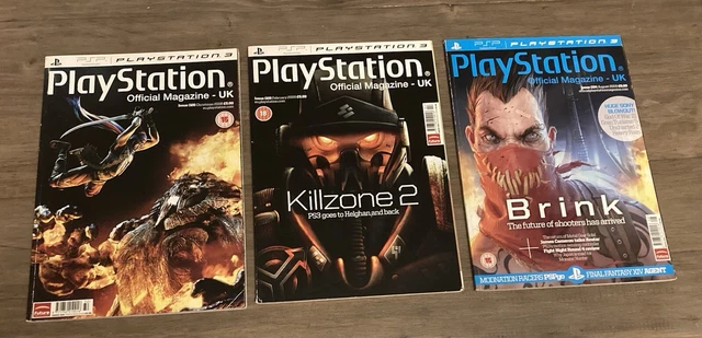 PLAYSTATION OFFICIAL MAGAZINE UK PS3 Issue 26, 28, 34- Killzone, Brink ...