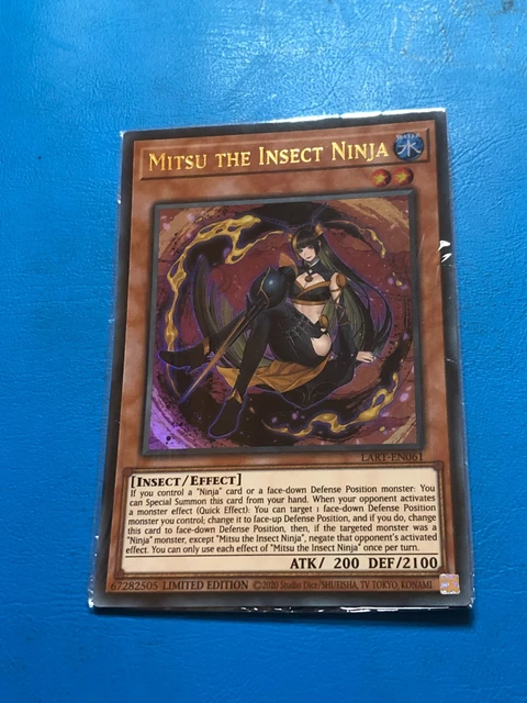 YUGIOH ULTRA RARE Mitsu The Insect Ninja LART-EN061 SEALED £2.70 ...