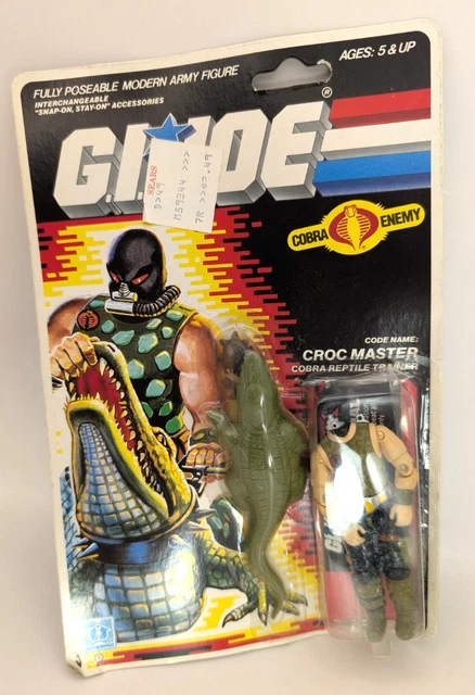 GI JOE MASTER Cobra Reptil Entrenador Figura Hasbro 1986 Precintado ...