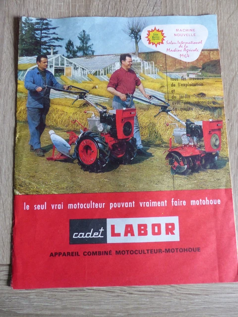 CATALOGUE,BROCHURE,PROSPECTUS AGRICOLE TRACTEURS Motoculteurs Cadet-Labor 1964 EUR 5,50 ...