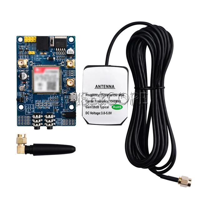 SIM808 GSM GPRS GPS Development Board SMA W/ GPS Antenna for Arduino ...