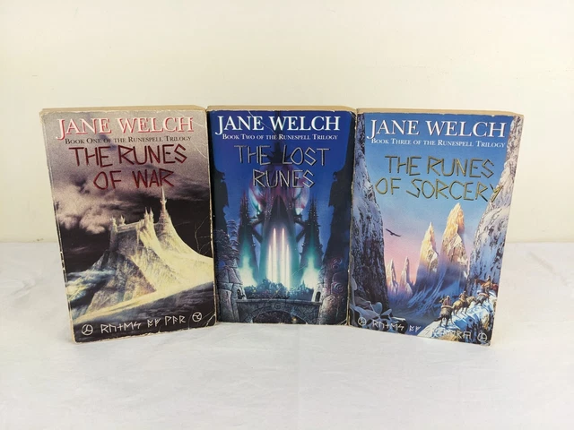 RUNESPELL TRILOGY BY Jane Welch 1995 The Runes of War, Lost & Sorcery ...