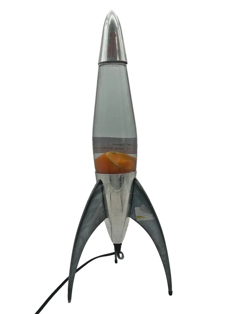 MATHMOS TELSTAR ORIGINAL Rocket Lava Lamp Vintage -Orange 1990 - D25T ...