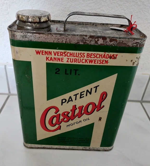 OELDOSE CASTROL 2 Liter Oelkanne Bidon Huile Oil Can Motor Oil Zürich ...