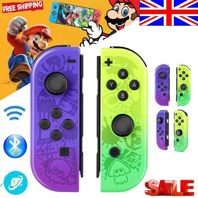 FOR NINTENDO SWITCH Joy Con Controller Wireless 1 Pair Gamepad Joypad ...