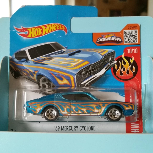 HOT WHEELS '69 MERCURY CYCLONE "flames" échelle 1/64° neuve en blister ...