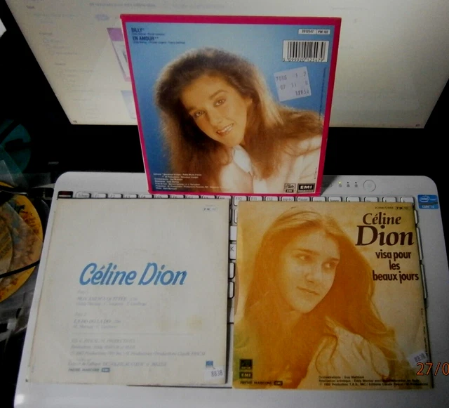 CÉLINE DION : 3 disques 45 tours vinyle EUR 15,00 - PicClick IT