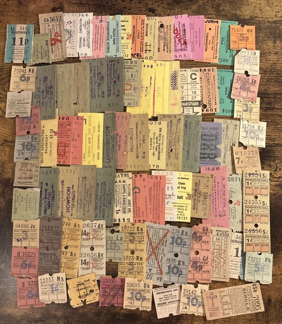 BRITISH BUS AND Railway Paper Tickets- Job Lot of x84 T £9.99 - PicClick UK