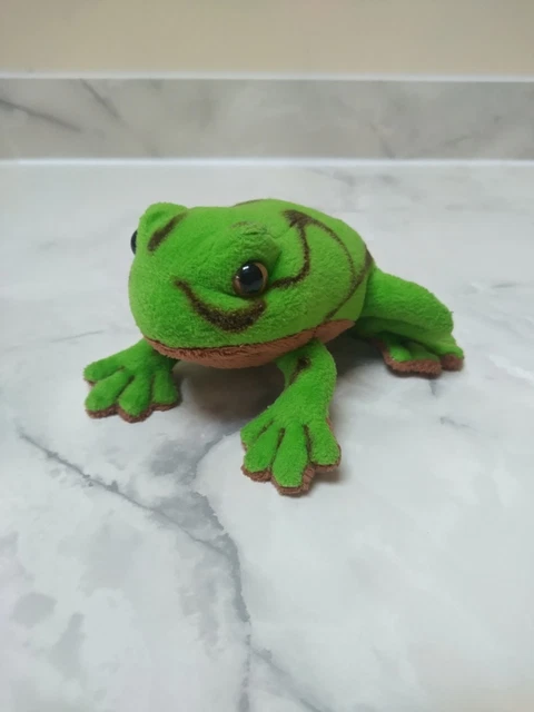 ARK TOYS FROG Plush Premier Collection Green Beautiful Frog Plush Soft ...