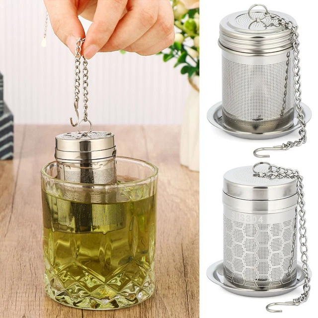 TEA STRAINERS EXTENDED Chain Hook Loose Leaf Tea Diffuser Loose Tea ...