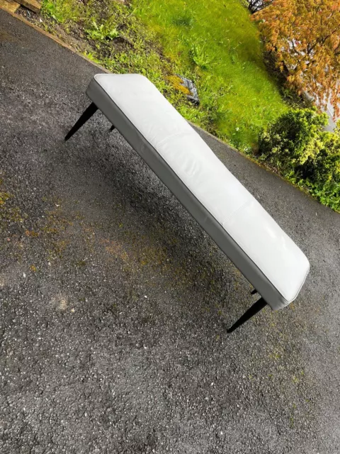 DANETTI LOOP 3 SEATER Grey Faux Leather Without Backrest 30.00 PicClick UK