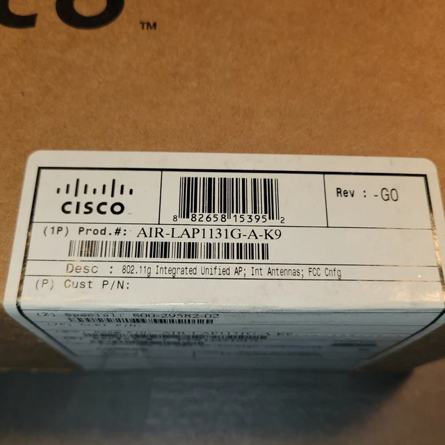 CISCO AIRONET SERIE 1130AG access point wireless AIR-LAP1131AG-A-K9 NOS ...