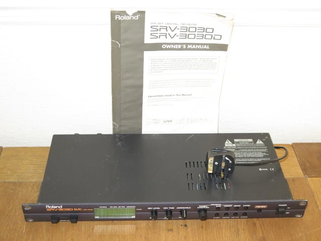 ROLAND SRV-3030 RACK-MOUNTABLE digital reverb processor with manual ...